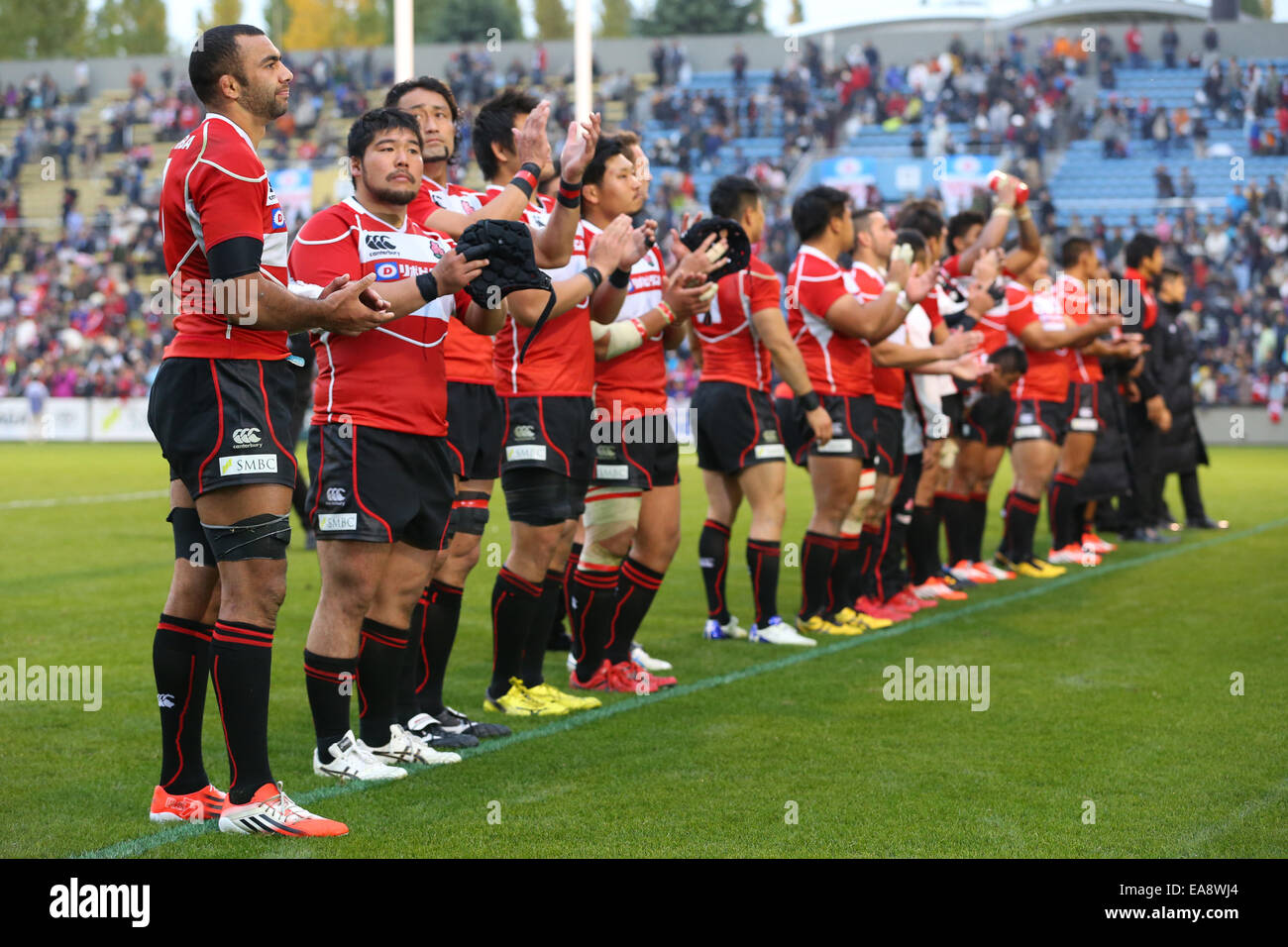 Chichibunomiya Rugby Stadium, Tokyo, Japan. 8th Nov, 2014. Japan XV ...