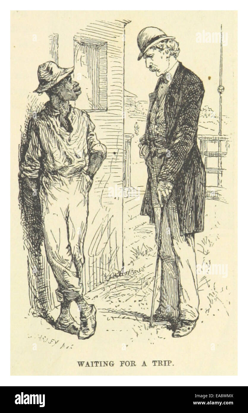 This 1883 illustration from Mark Twain’s works portrays a scene titled ...