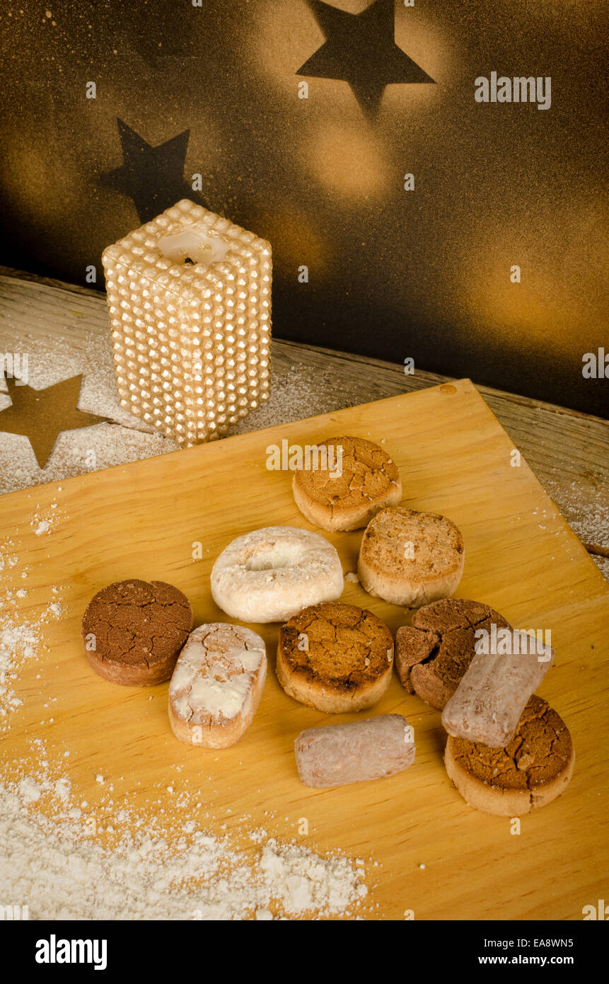 Assortment of traditional homemade Spanish Christmas sweets Stock Photo ...