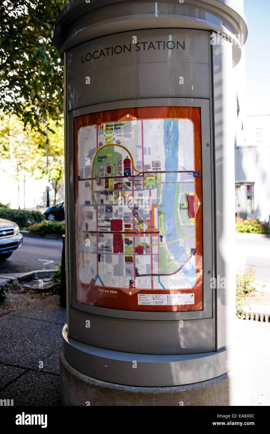 Pedestrian map city map hi-res stock photography and images - Alamy