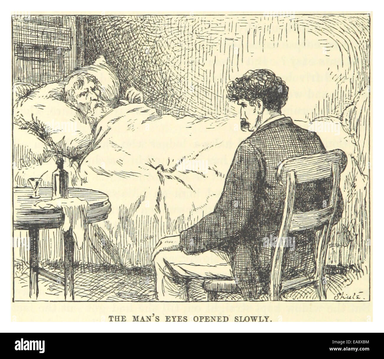 This 1883 illustration from Mark Twain's work depicts a man slowly ...