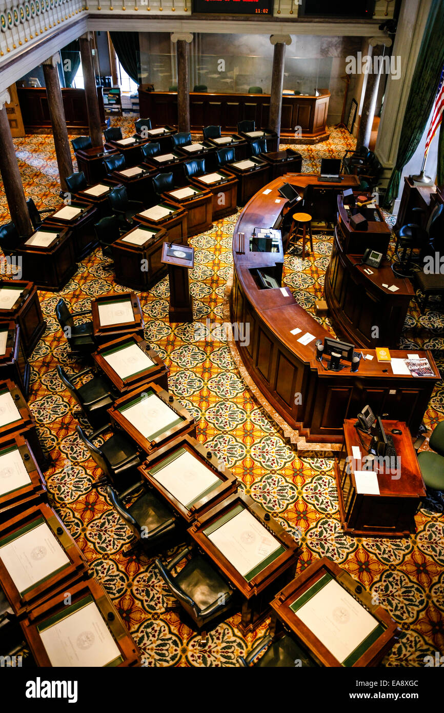 The Senate Chamber inside the Tennessee State Capitol building in ... The Senate Chamber inside the Tennessee State Capitol building in ...