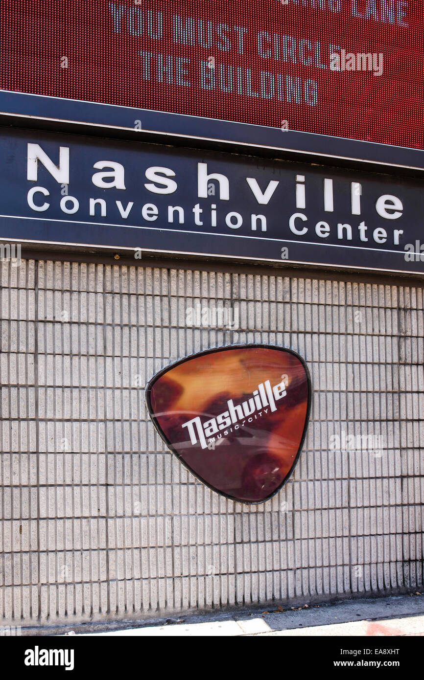 The Nashville Convention Center sign Stock Photo - Alamy