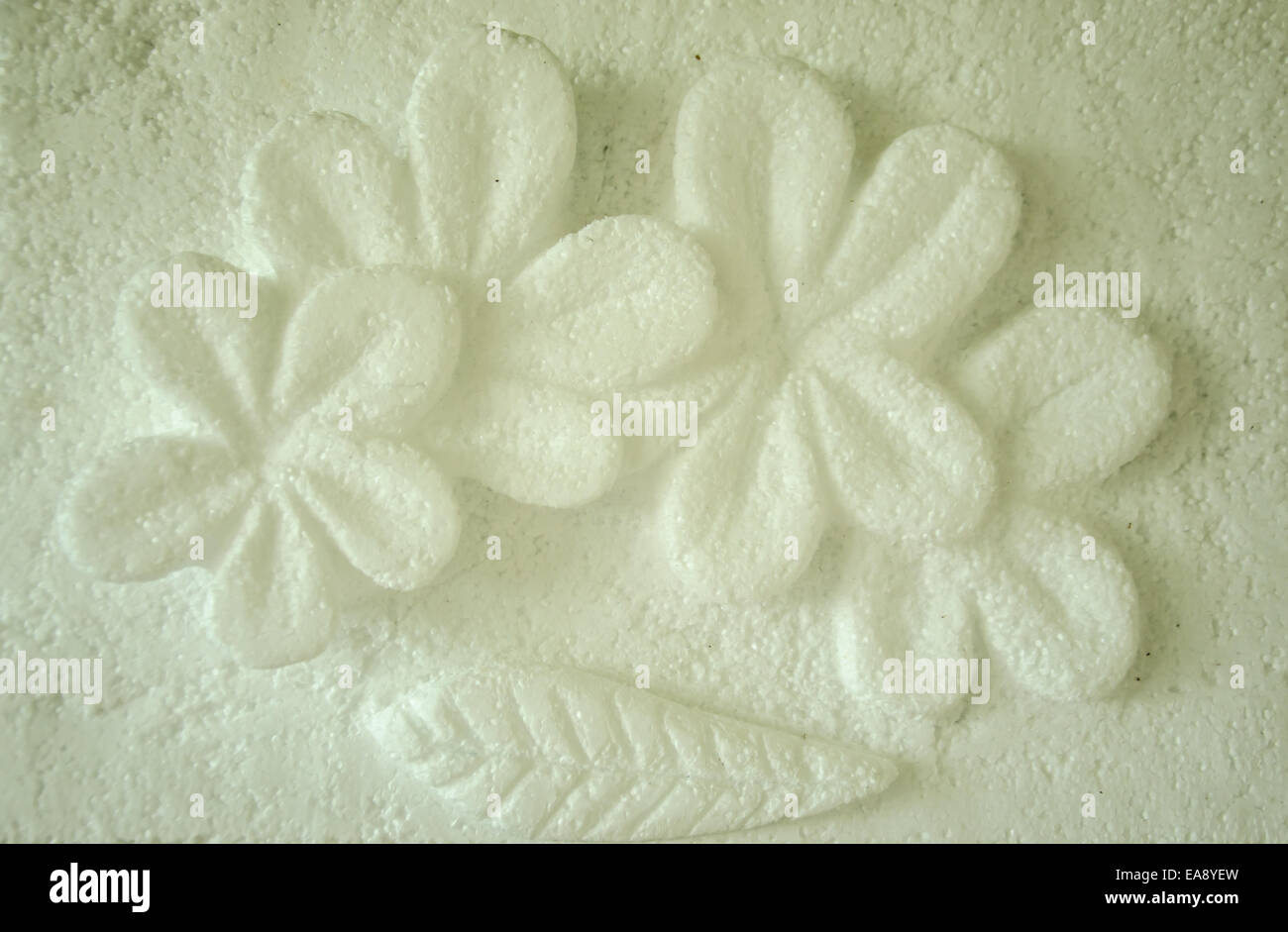 abstract flower art on foam background Stock Photo - Alamy