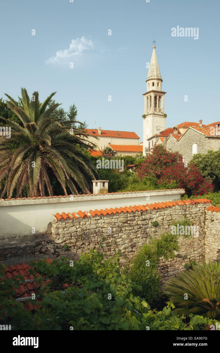 Panoramic view of nice European old town Stock Photo - Alamy