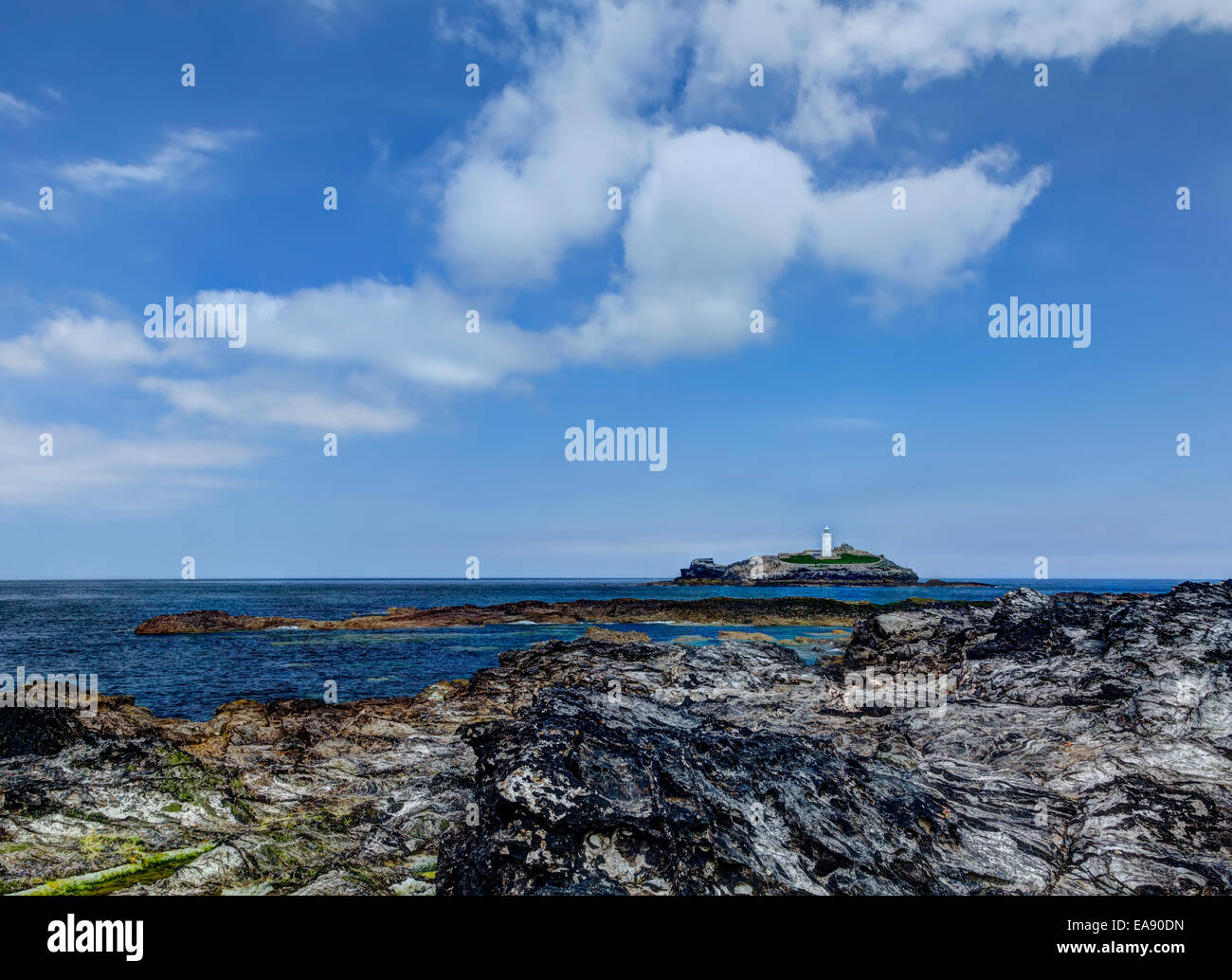 Godrevy Head lighthouse, St Ives, Cornwall Stock Photo - Alamy