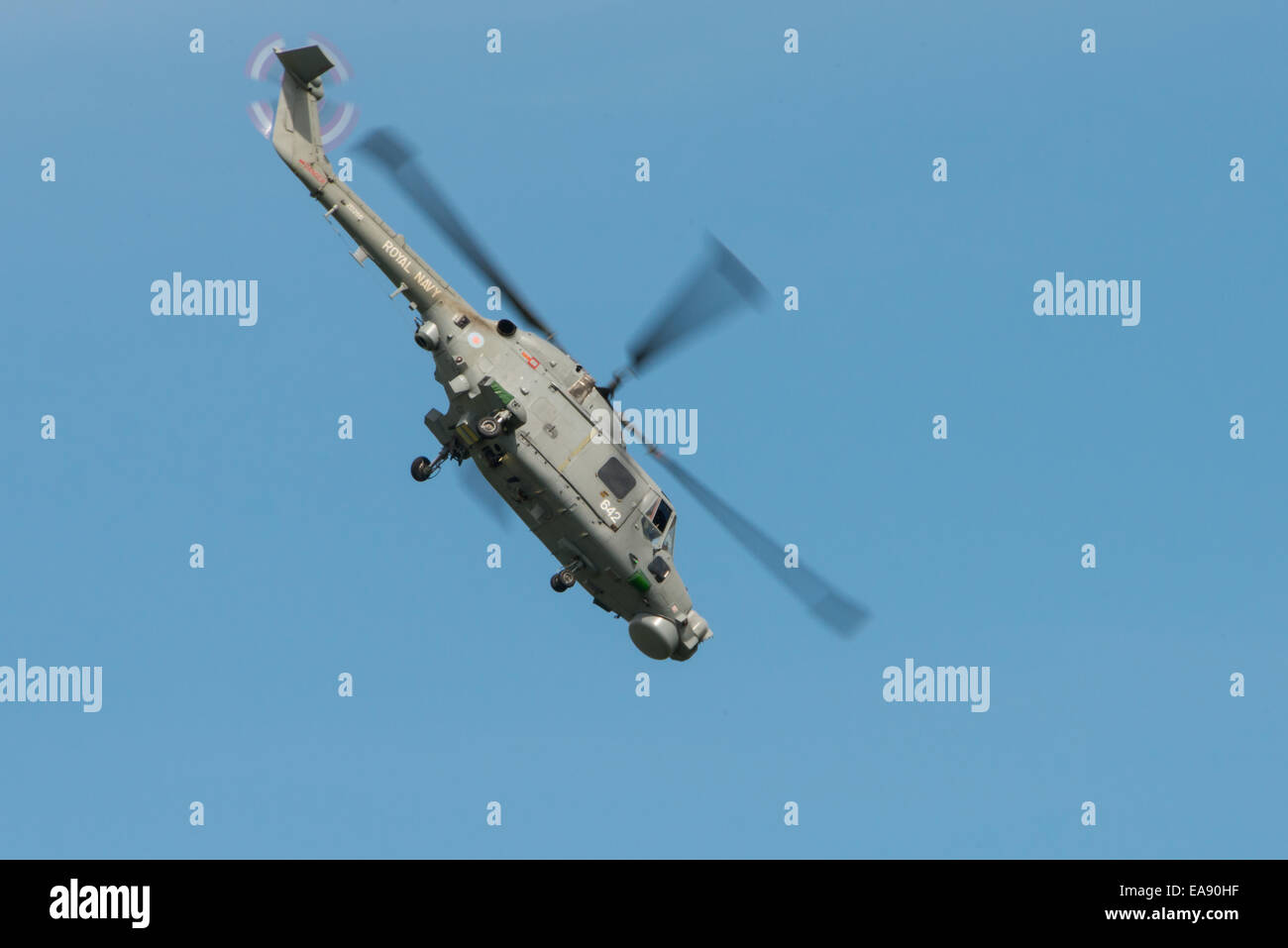 Cosford, UK - 8 June 2014: A Royal Navy Westland Lynx helicopter ...