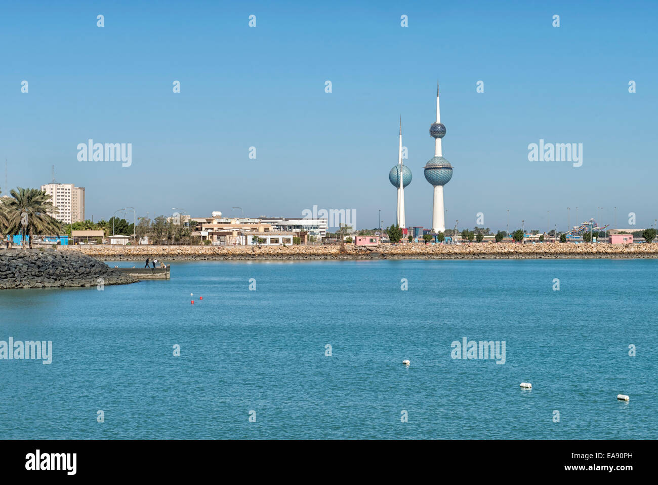 Kuwait Towers in Kuwait City, Kuwait Stock Photo - Alamy