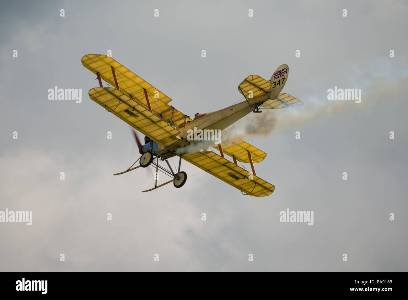 Cosford, UK - 08 June 2014: World War 1 vintage British BE2 aircraft ...