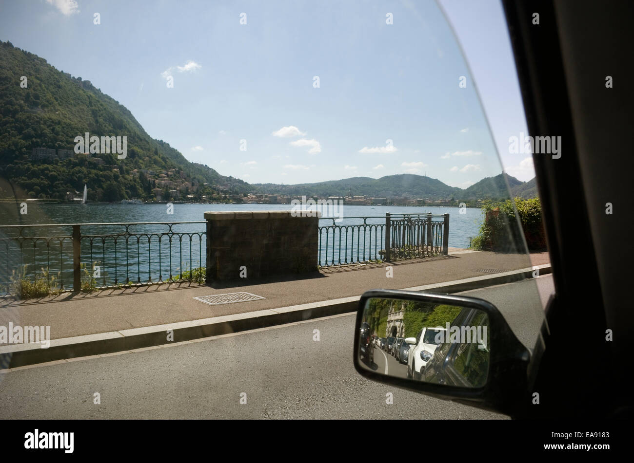 Lake como car traveling hi-res stock photography and images - Alamy
