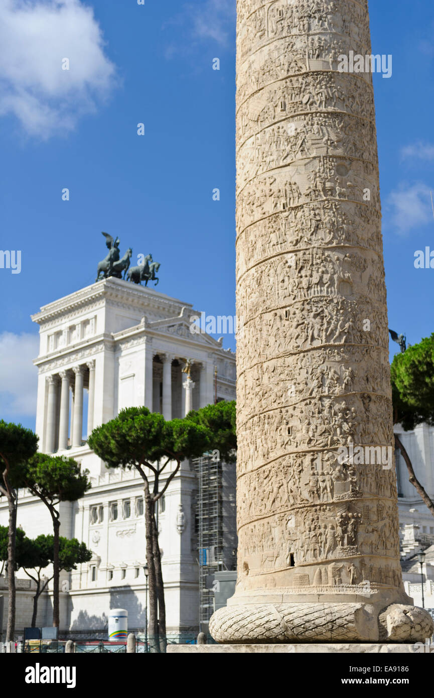 Column of trajan bas relief hi-res stock photography and images - Alamy