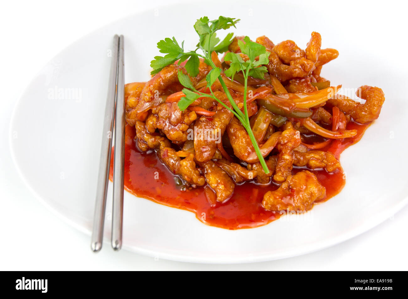 Chinese Deep fried Shredded Chicken Stock Photo - Alamy