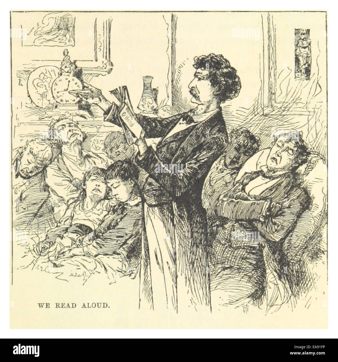 A passage from Mark Twain’s 1883 work, showing a moment where ...