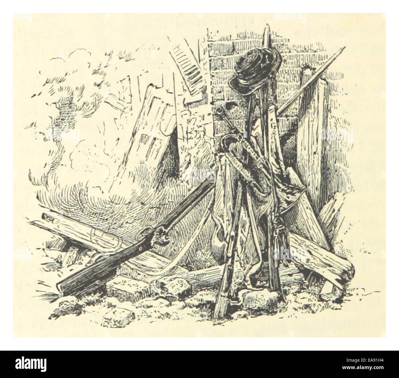 An 1883 illustration from Mark Twain’s works, showcasing the tools of ...