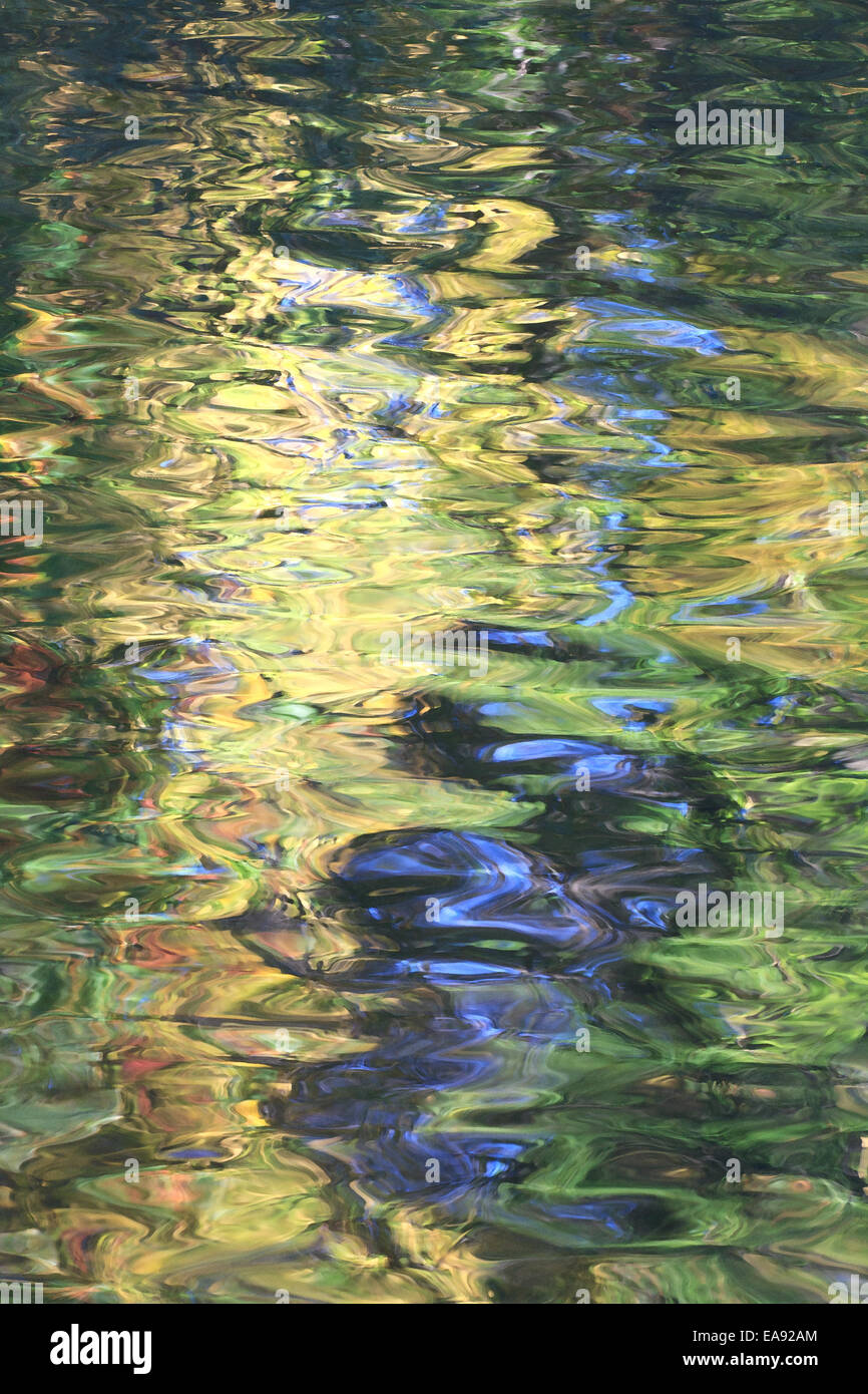 Colorful Sunlight Reflecting on Water Stock Photo - Alamy