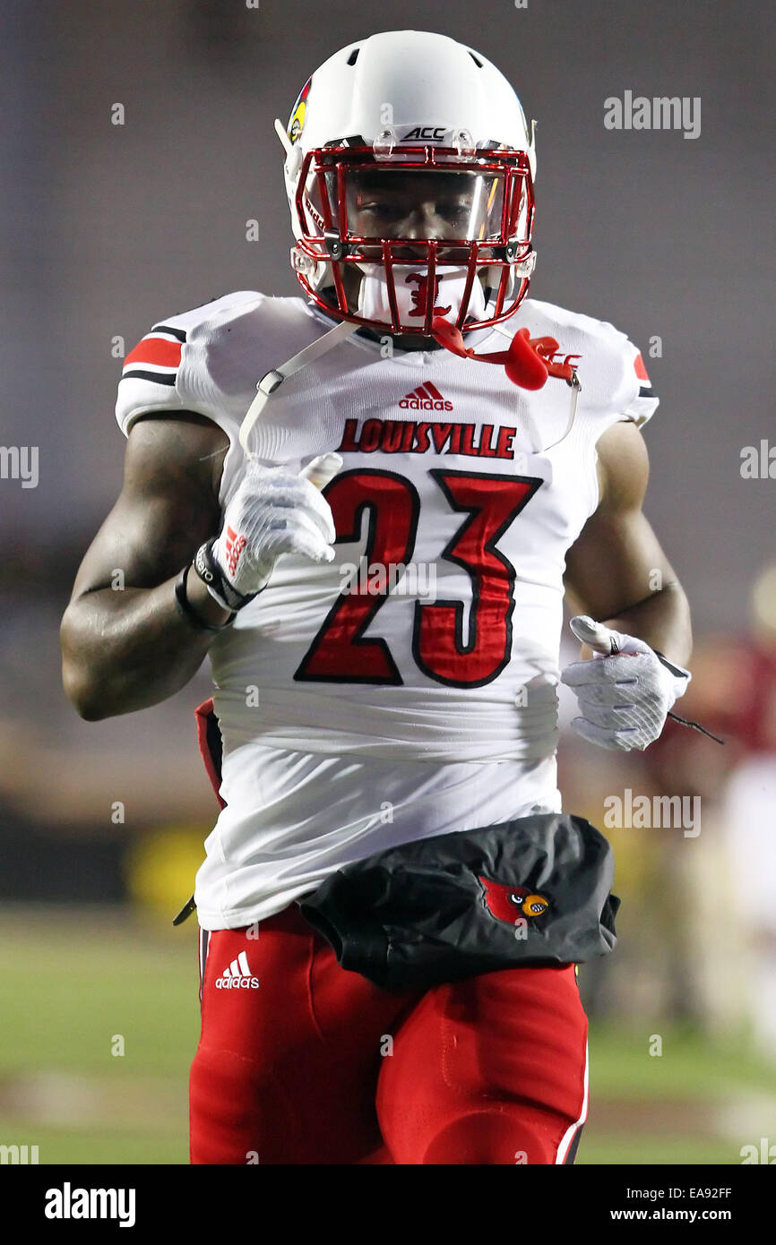 Alumni Stadium. 8th Nov, 2014. Louisville Cardinals running back ...