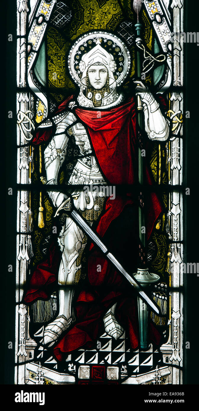 Saint george stained glass window hi-res stock photography and images ...