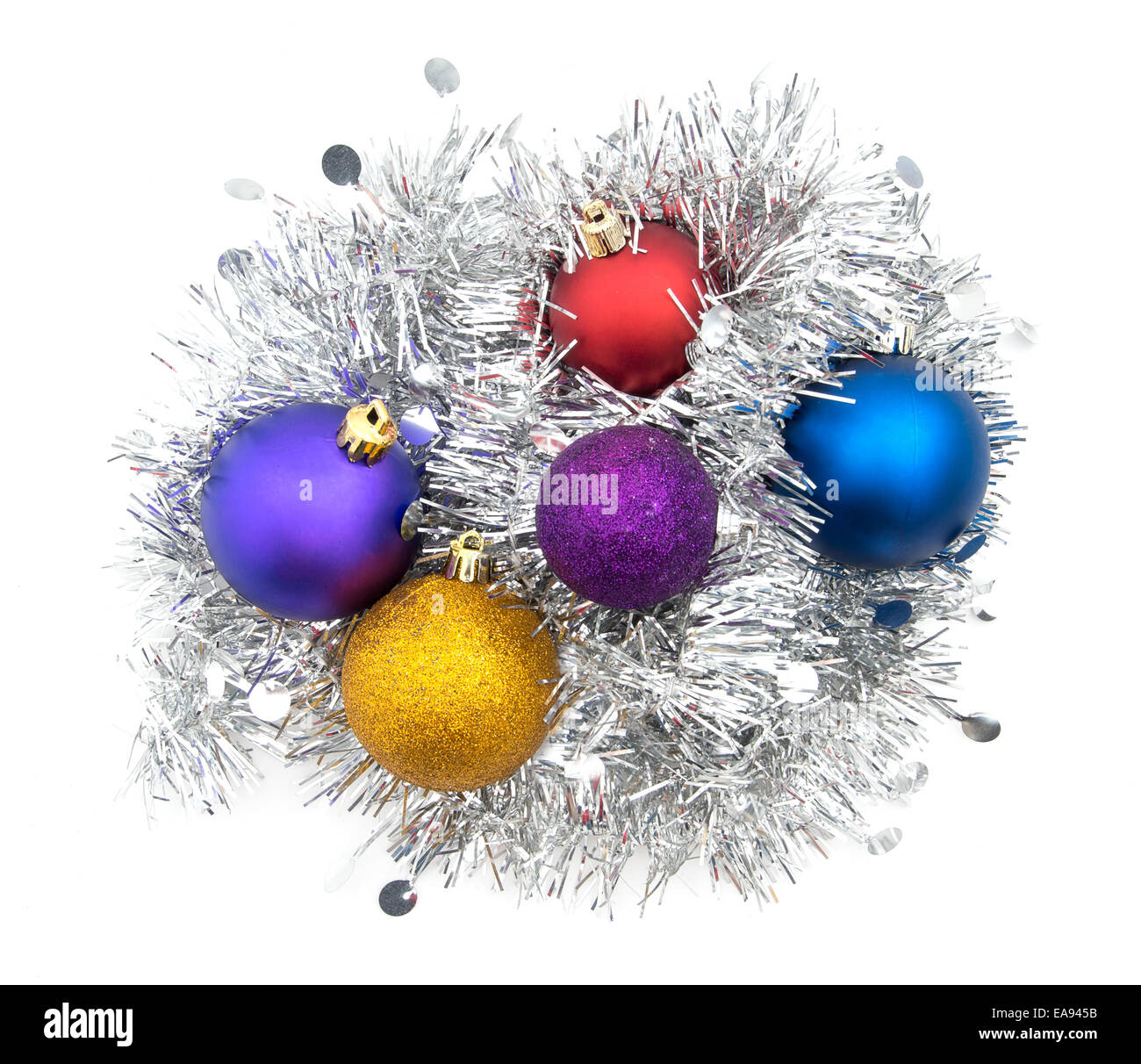 Gold silver tinsel hi-res stock photography and images - Alamy