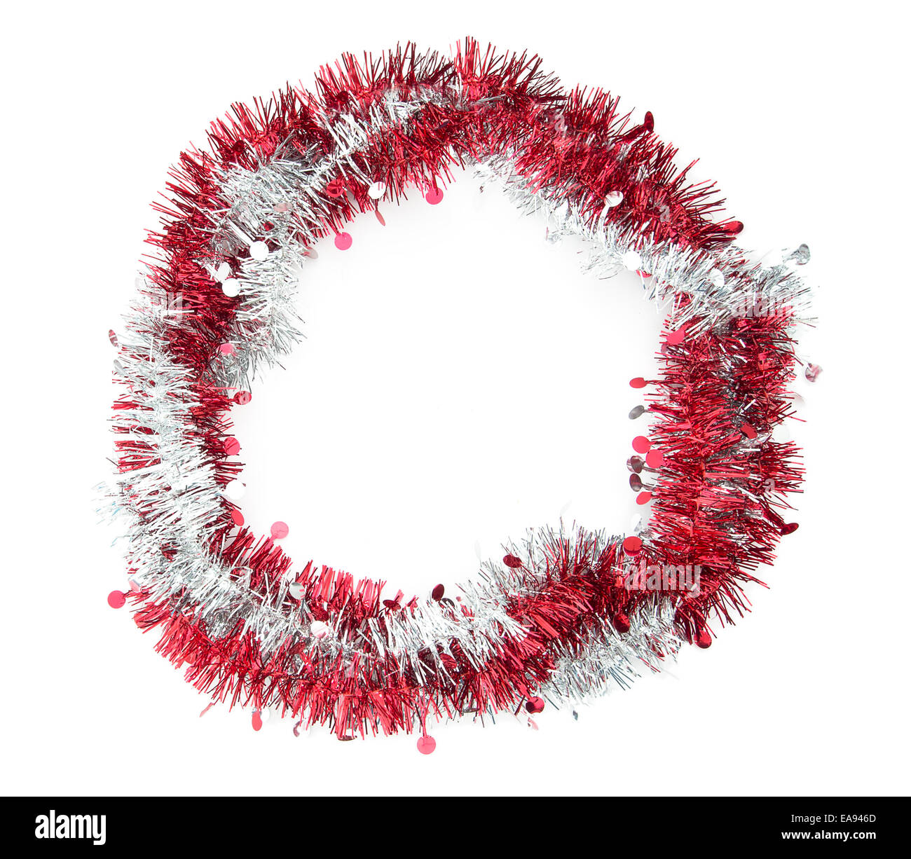 Red garland christmas on Cut Out Stock Images & Pictures - Alamy