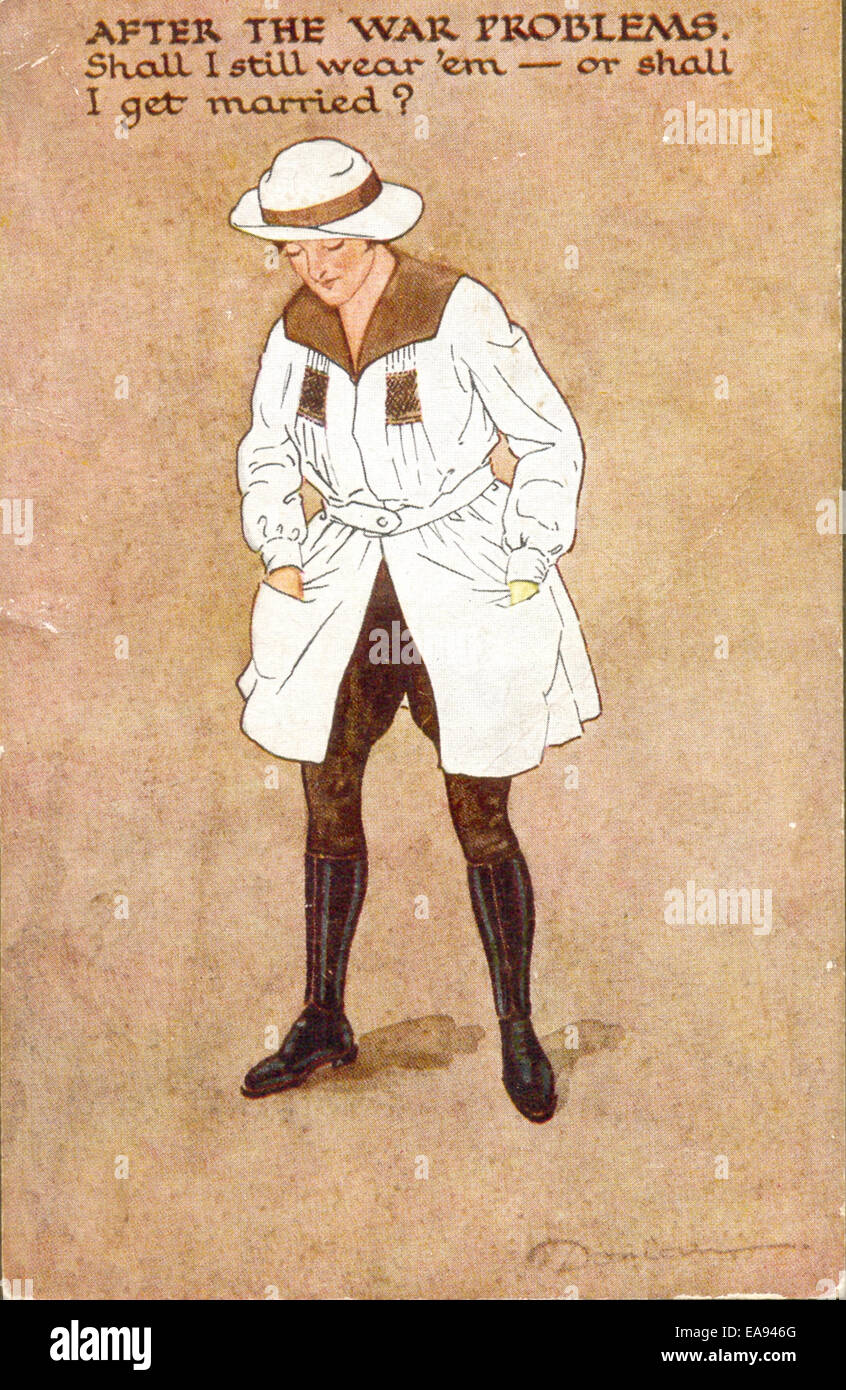 Post World War One postcard Stock Photo - Alamy