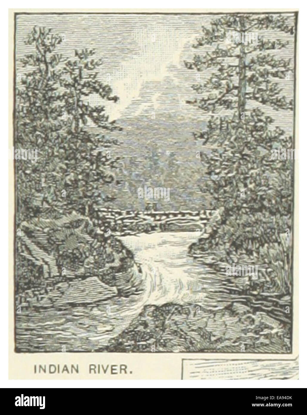 Map of indian river Cut Out Stock Images & Pictures - Alamy