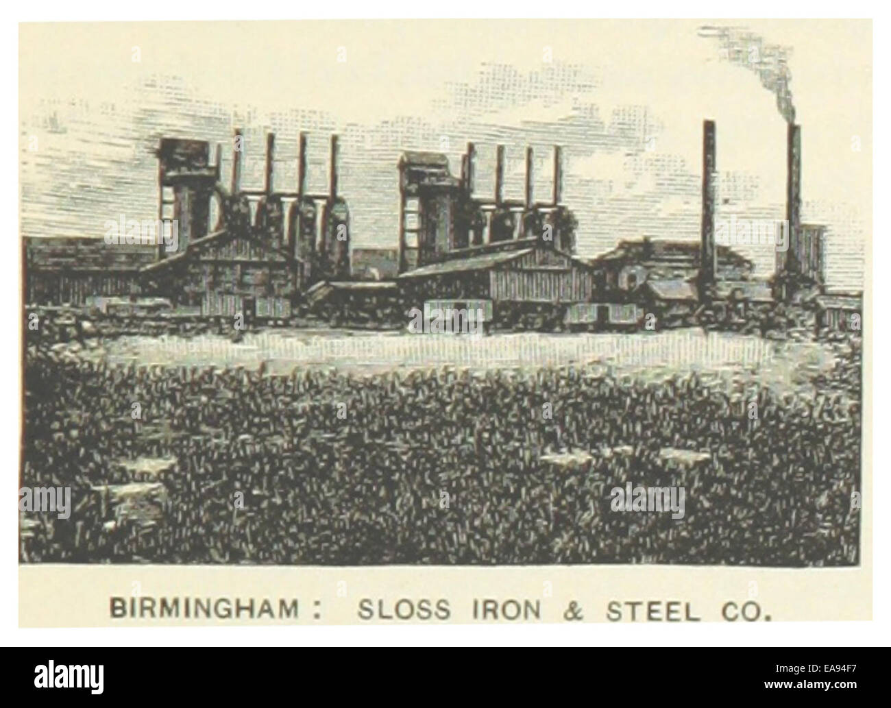 US-AL(1891) p037 BIRMINGHAM, SLOSS IRON & STELL COMPANY Stock Photo - Alamy