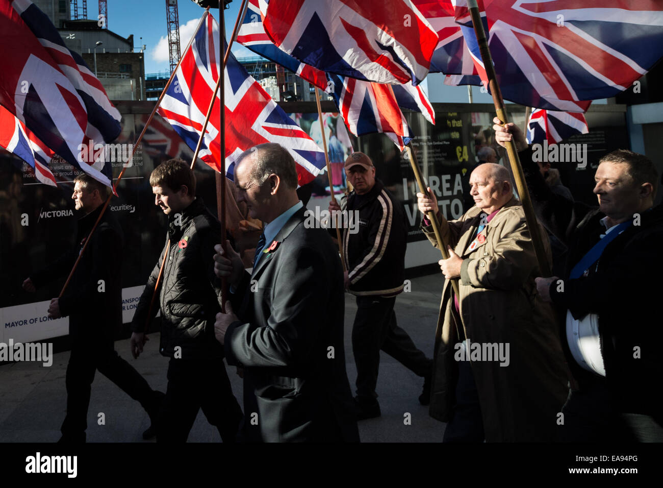 National front march remembrance sunday hi-res stock photography and ...