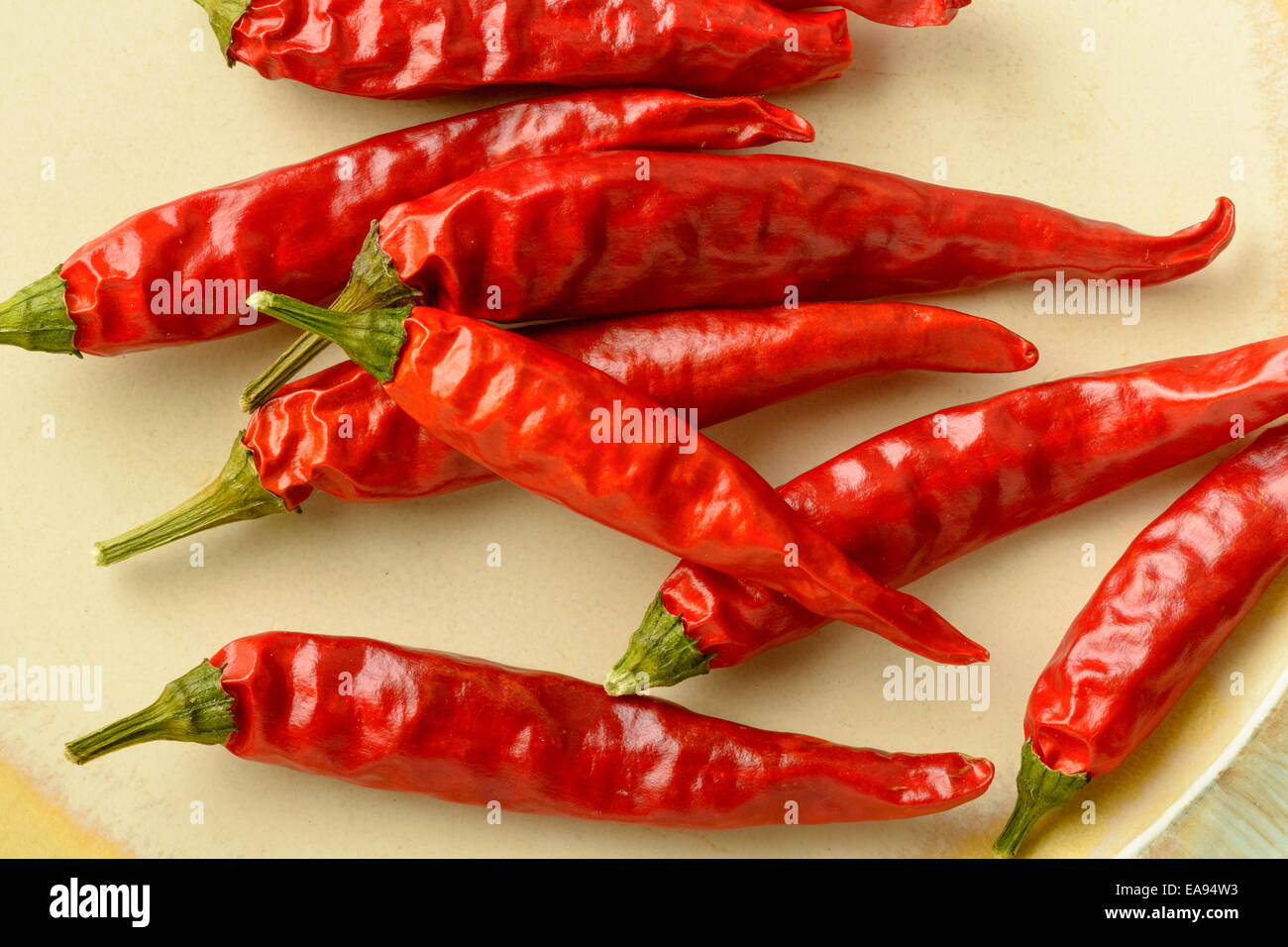 Spicy hoy red chili peppers Stock Photo - Alamy