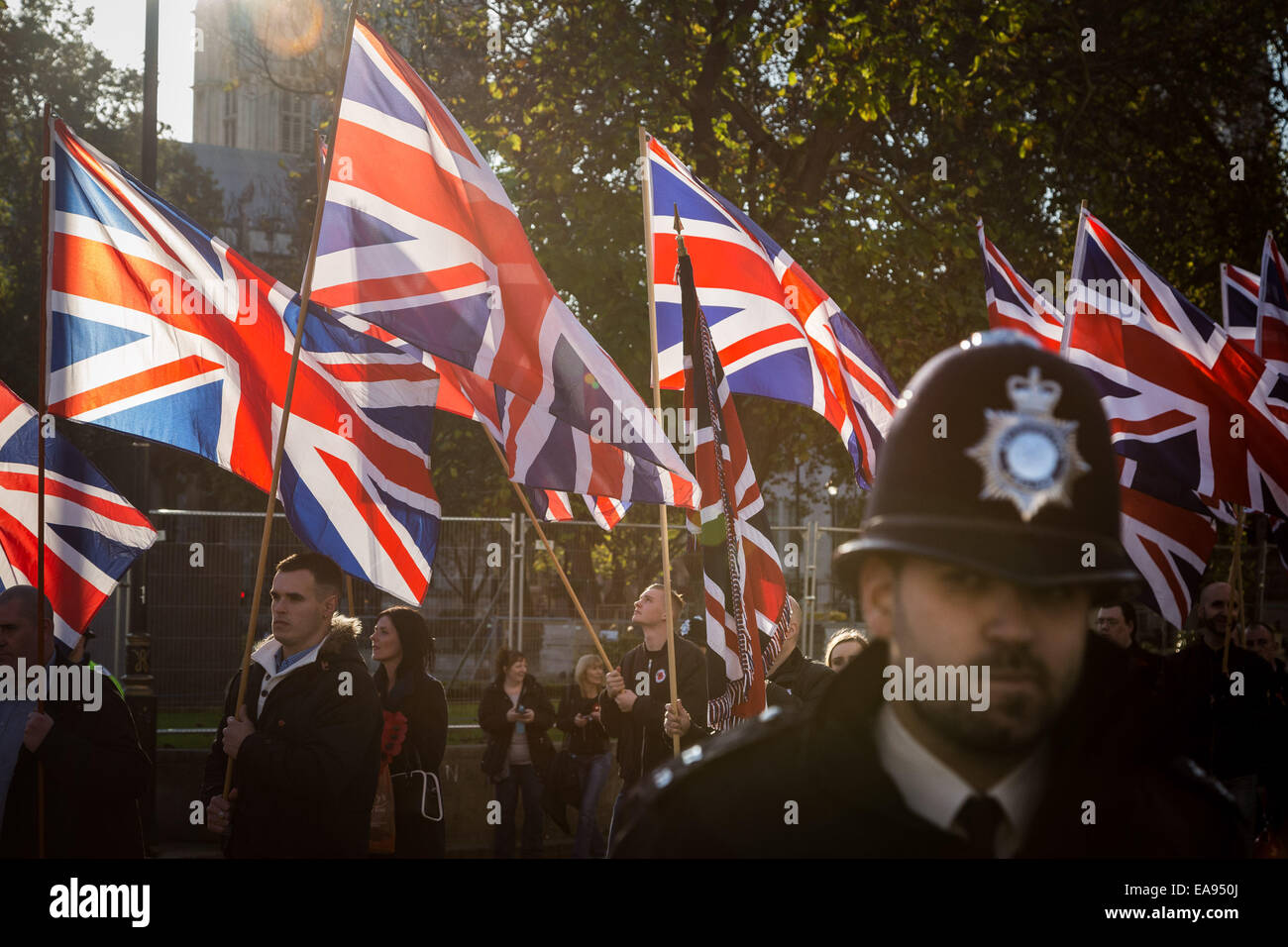 National Front March Remembrance Sunday High Resolution Stock ...