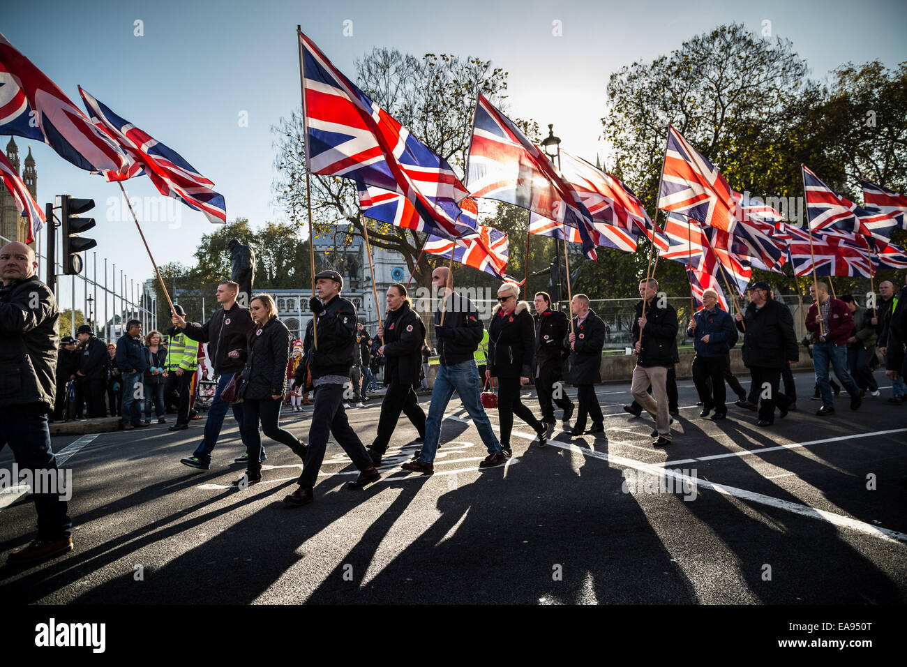 National front march remembrance sunday hi-res stock photography and ...