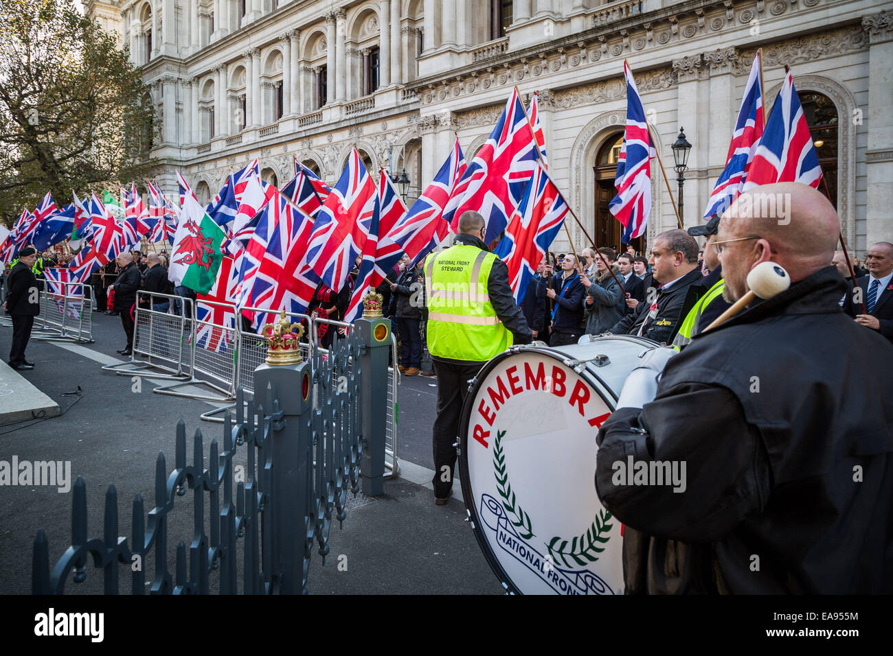 National front march remembrance sunday hi-res stock photography and ...