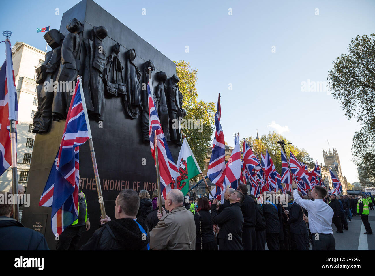 National Front March Remembrance Sunday High Resolution Stock ...
