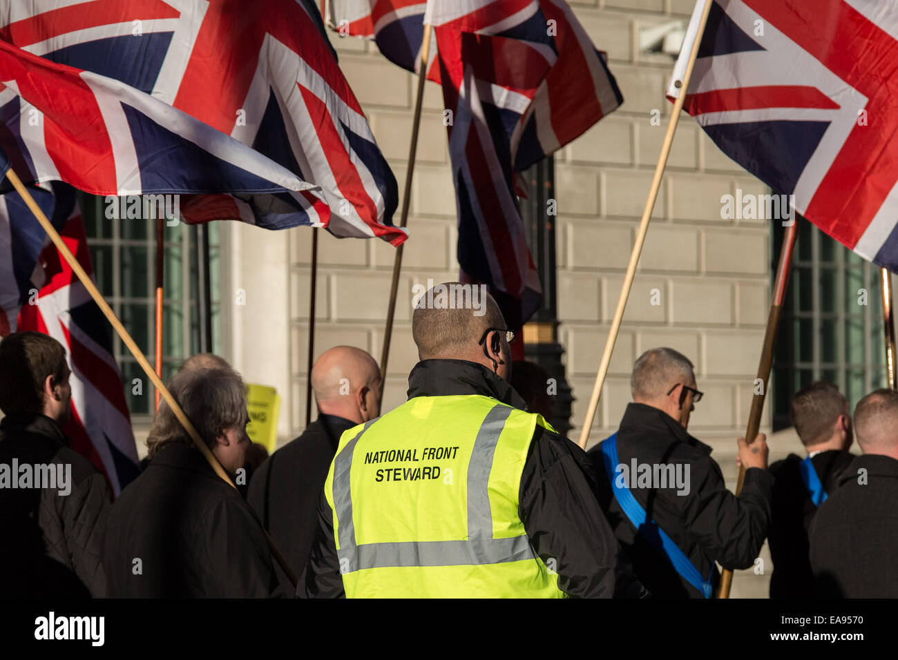 National front march remembrance sunday hi-res stock photography and ...