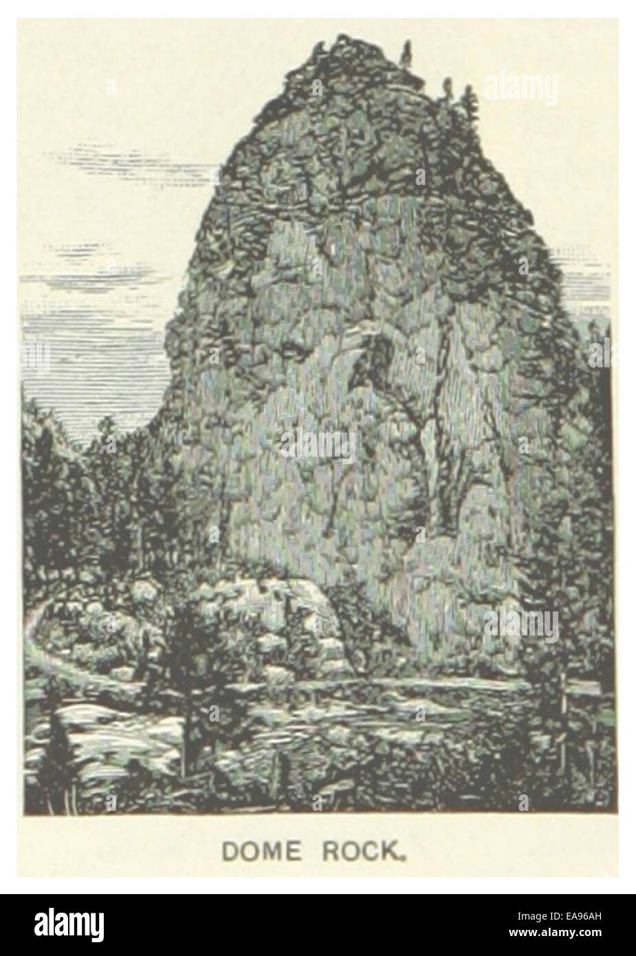 This 1891 publication features a detailed image of Dome Rock, located ...