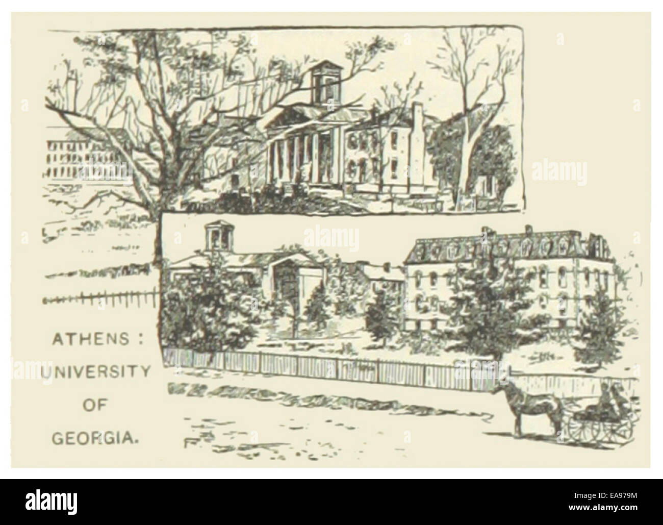 Map of athens georgia hi-res stock photography and images - Alamy