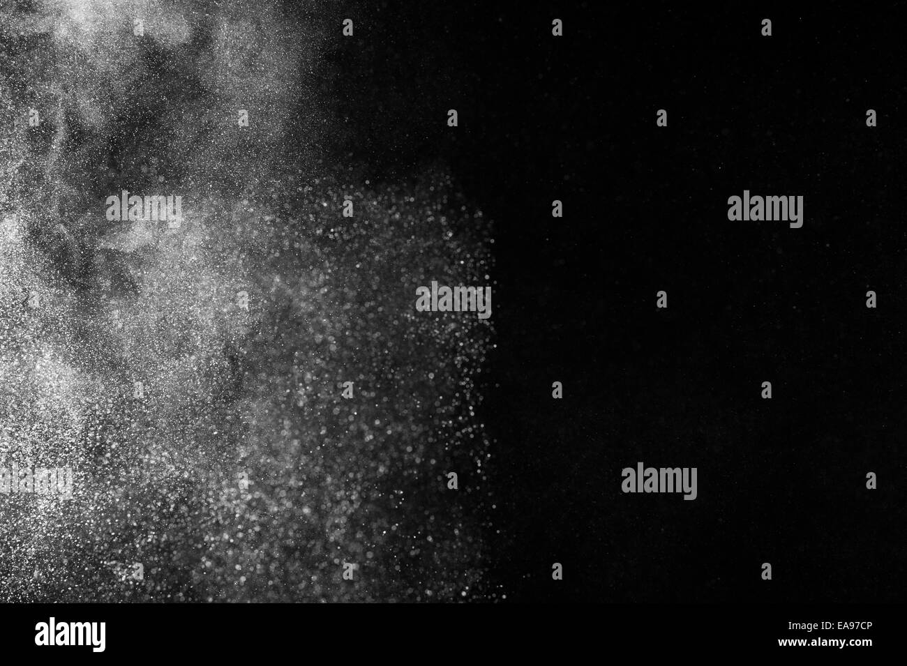 Abstract white powder explosion Stock Photo - Alamy