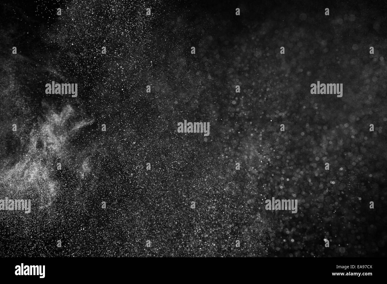 Abstract white powder explosion Stock Photo - Alamy