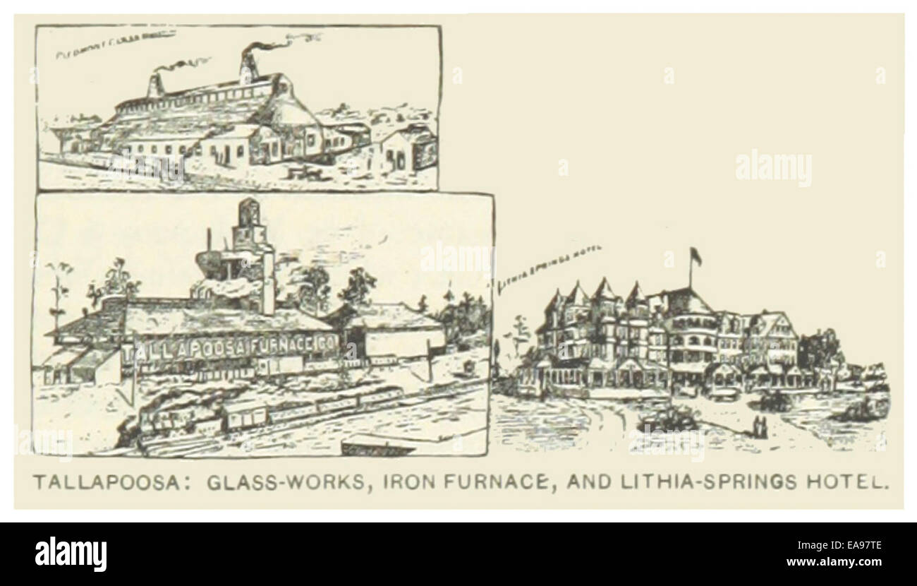 Tallapoosa map hi-res stock photography and images - Alamy