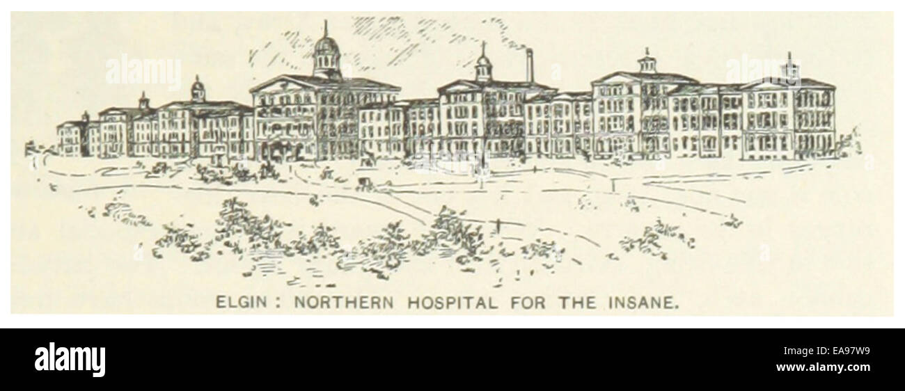 This 1891 map and illustration depict the Northern Hospital for the ...