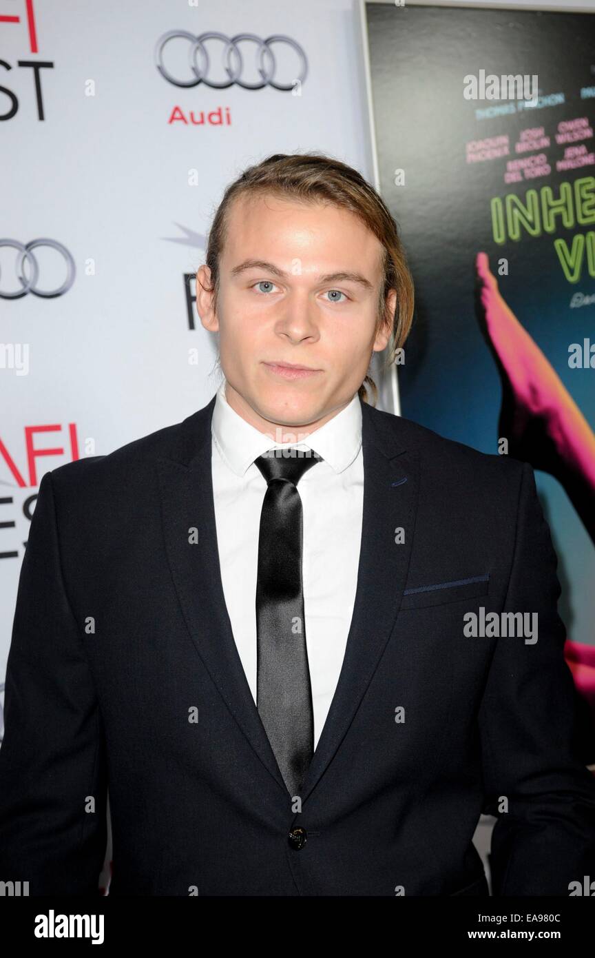 Los Angeles, CA, USA. 8th Nov, 2014. Jordan Christian Hearn at arrivals ...