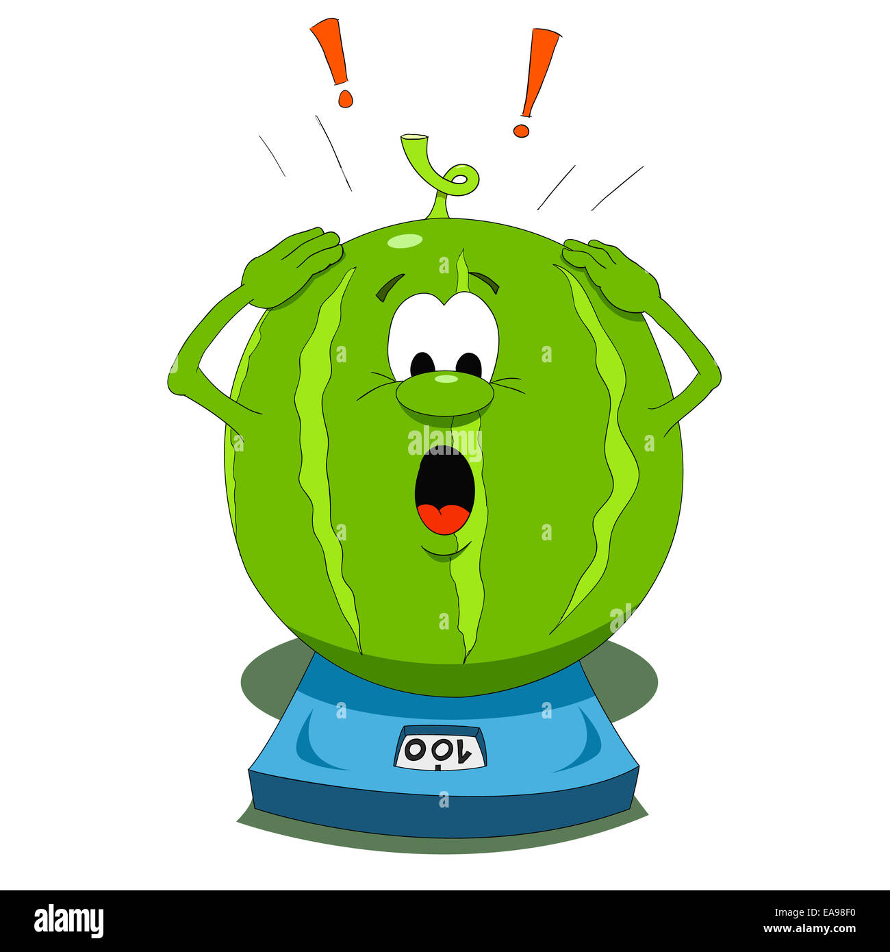 Cartoon watermelon hi-res stock photography and images - Alamy