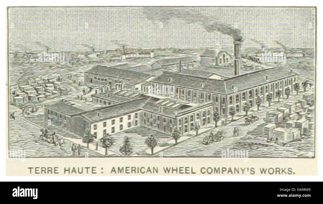 This 1891 illustration from Terre Haute depicts the American Wheel ...