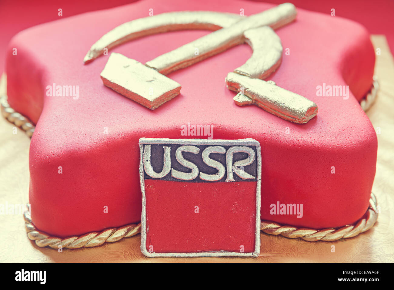 Details of a cake prepared for a party in the name of Soviet Union ...