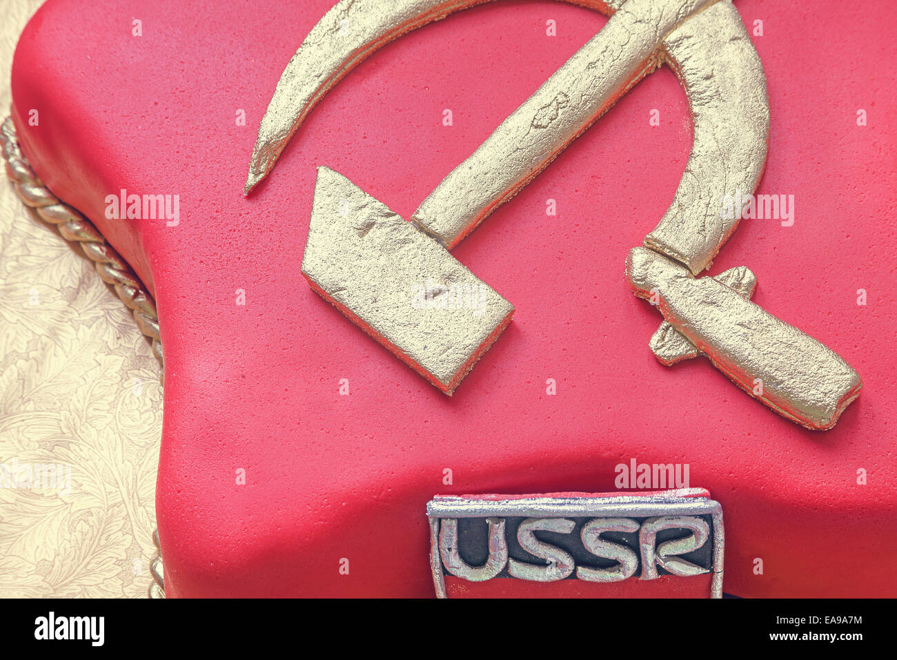 Details of a cake prepared for a party in the name of Soviet Union ...