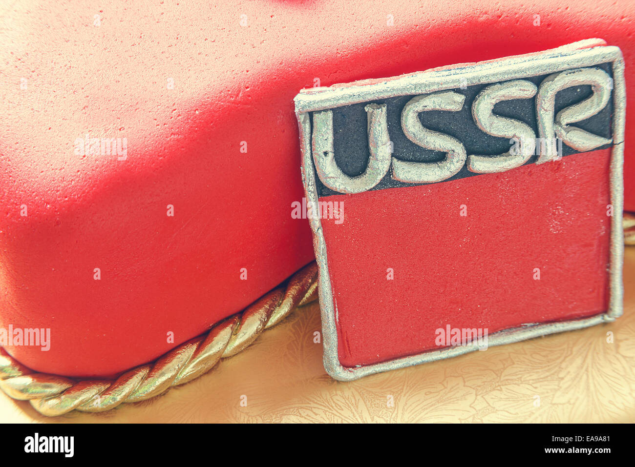 Details of a cake prepared for a party in the name of Soviet Union ...