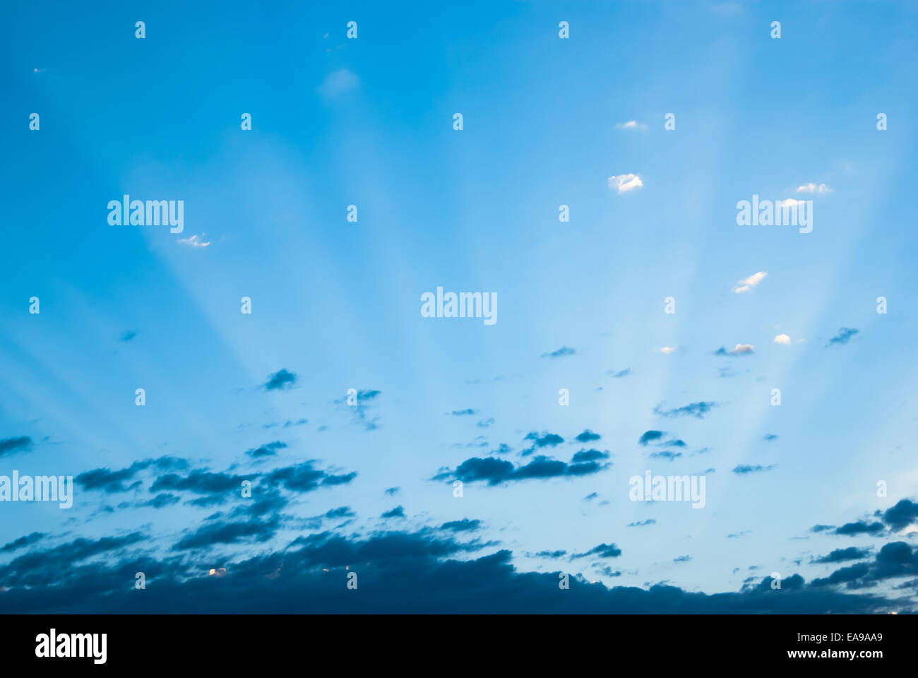 Dawn sky with sun beams hi-res stock photography and images - Alamy