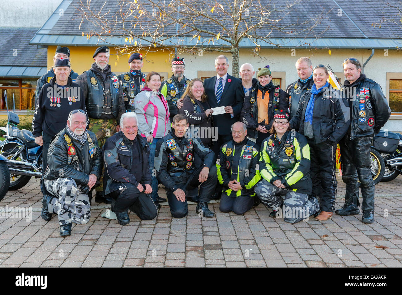 Erskine, UK. 09th Nov, 2014. The Royal British Legion, Riders Branch ...