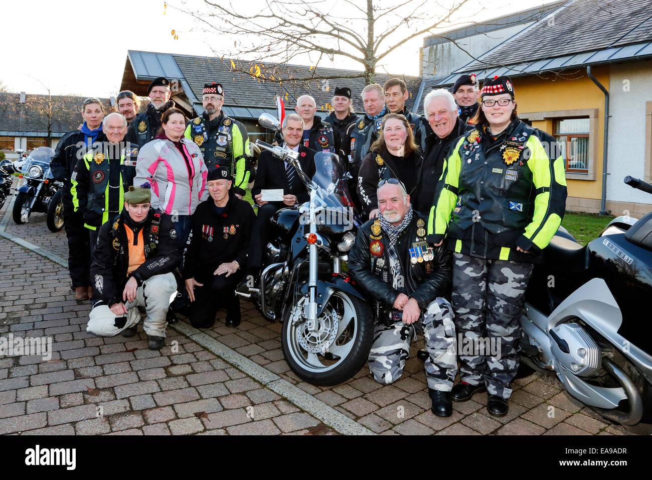 Erskine, UK. 09th Nov, 2014. The Royal British Legion, Riders Branch ...