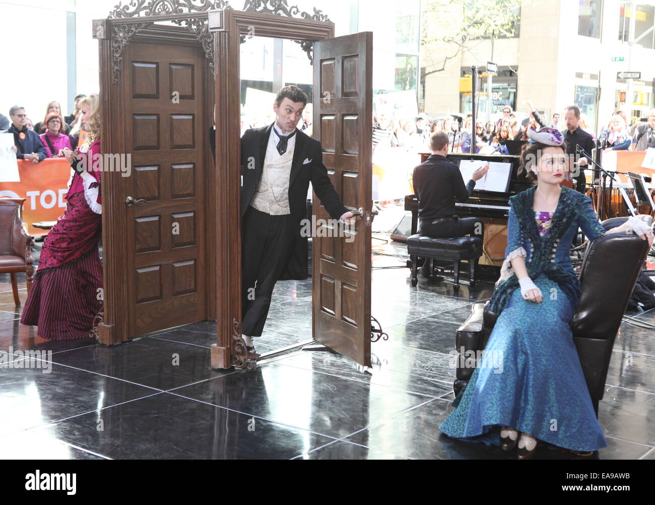 A performance from the Broadway musical comedy 'A Gentleman's Guide to ...