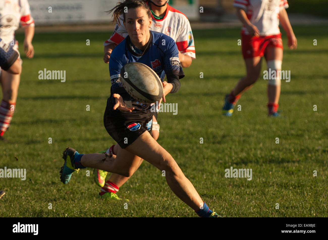 rugby in bearn Stock Photo - Alamy
